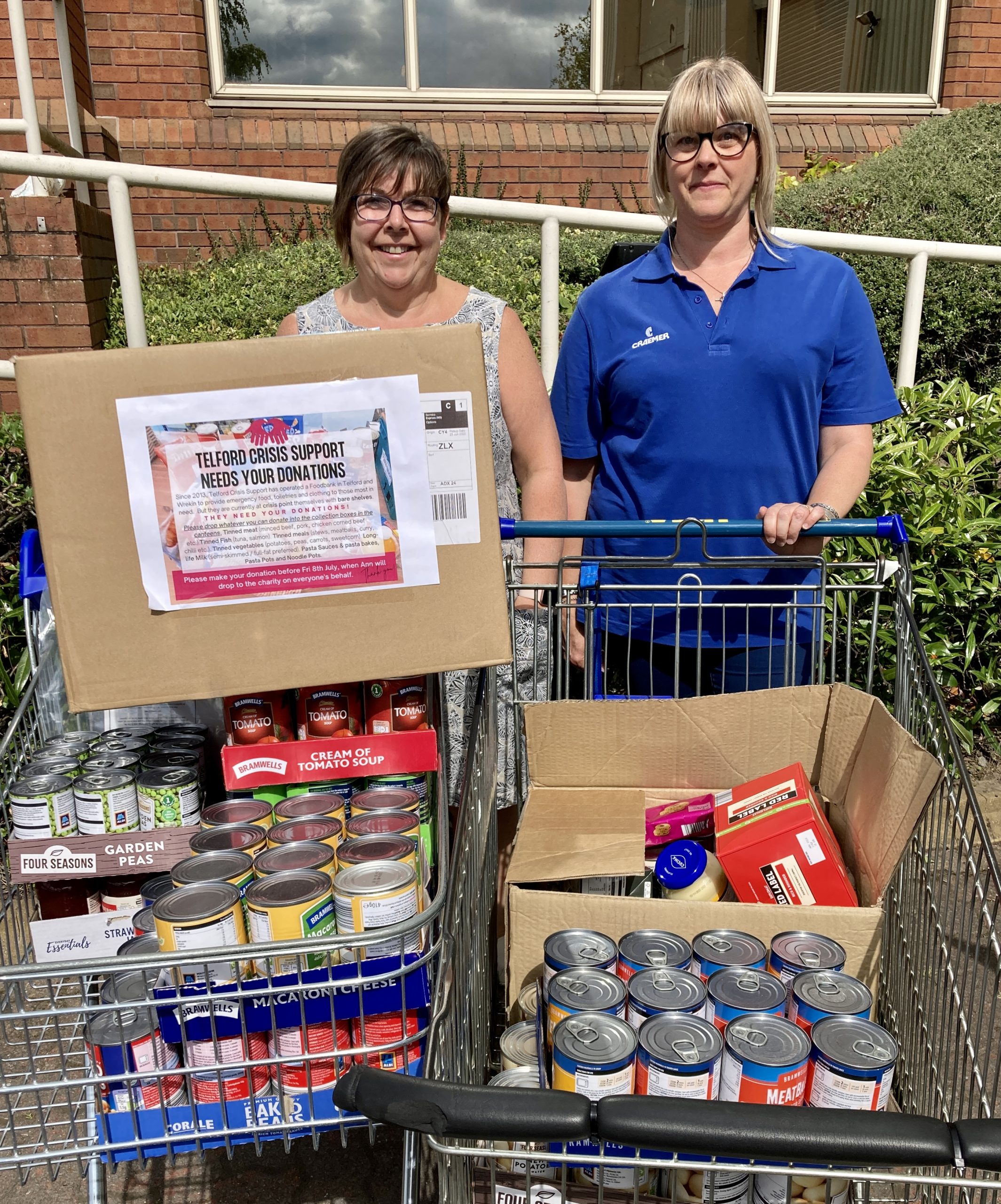 Thank you Craemer UK – Telford Crisis Support